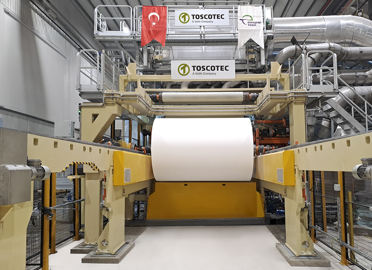 Toscotec starts up an AHEAD 2.2 tissue line at Europap Tezol Kağit